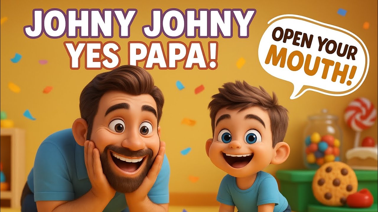 Johny Johny Yes Papa 🍭 | Funny 3D Animated Nursery Rhyme for Kids ...