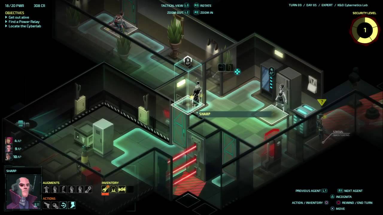 Invisible Inc. [PS4] Expert - Series 1 Part 9 - YouTube