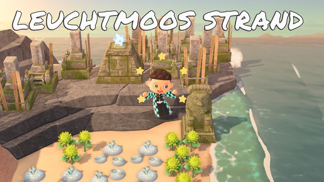 Leuchtmoos Strand mit Altar im Japan Style Animal Crossing New Horizons ...