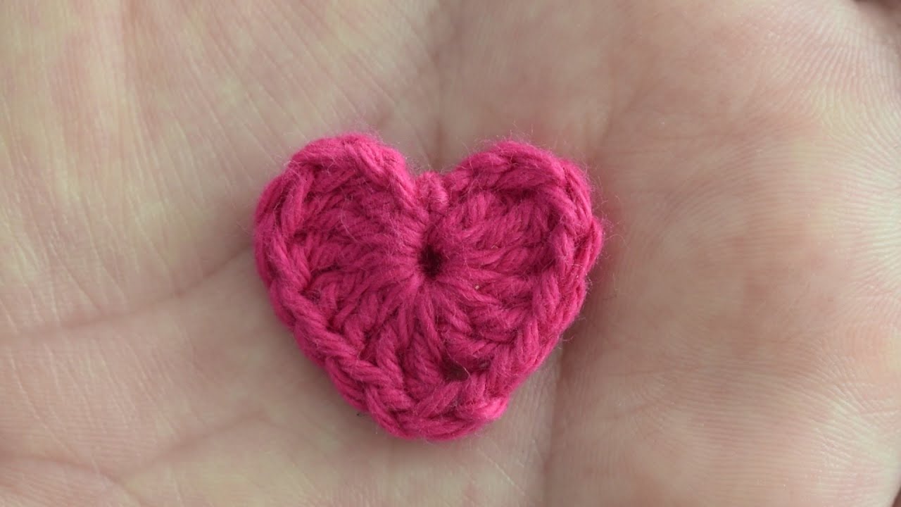 Inimioara crosetata-cum se croseteaza cea mai simpla inimioara - YouTube