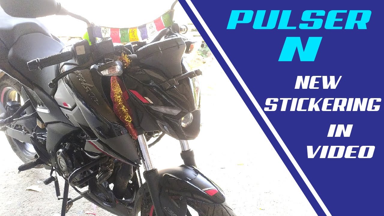 PULSER N 160 STICKER MODIFICATION || PULSER N NEW STICKER COLOR - YouTube