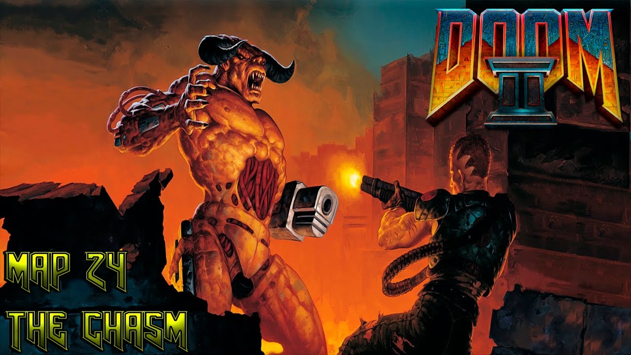 Doom II - Map 24 : The Chasm (Ultra-Violence 100%) - YouTube