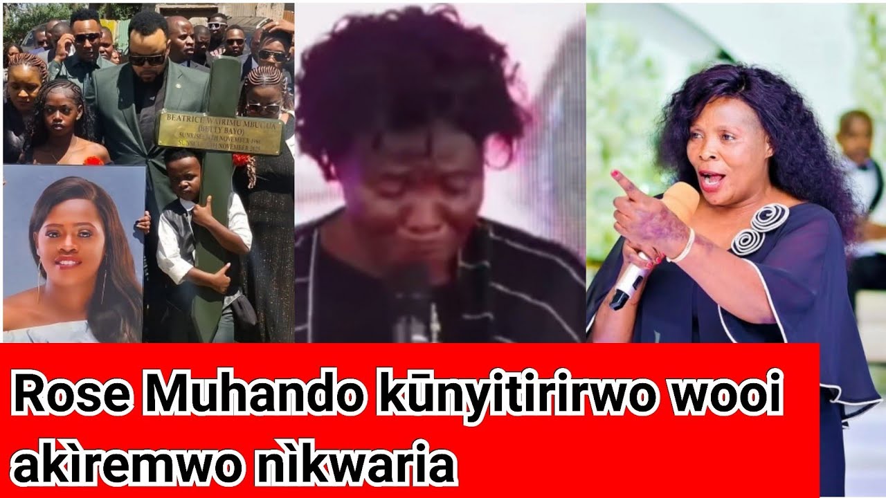 Rose muhando cries as she mourn her friend Betty Bayo 😢 - YouTube