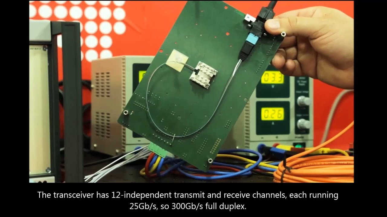 On-Board Transceiver Demo in OFC 2014 - YouTube