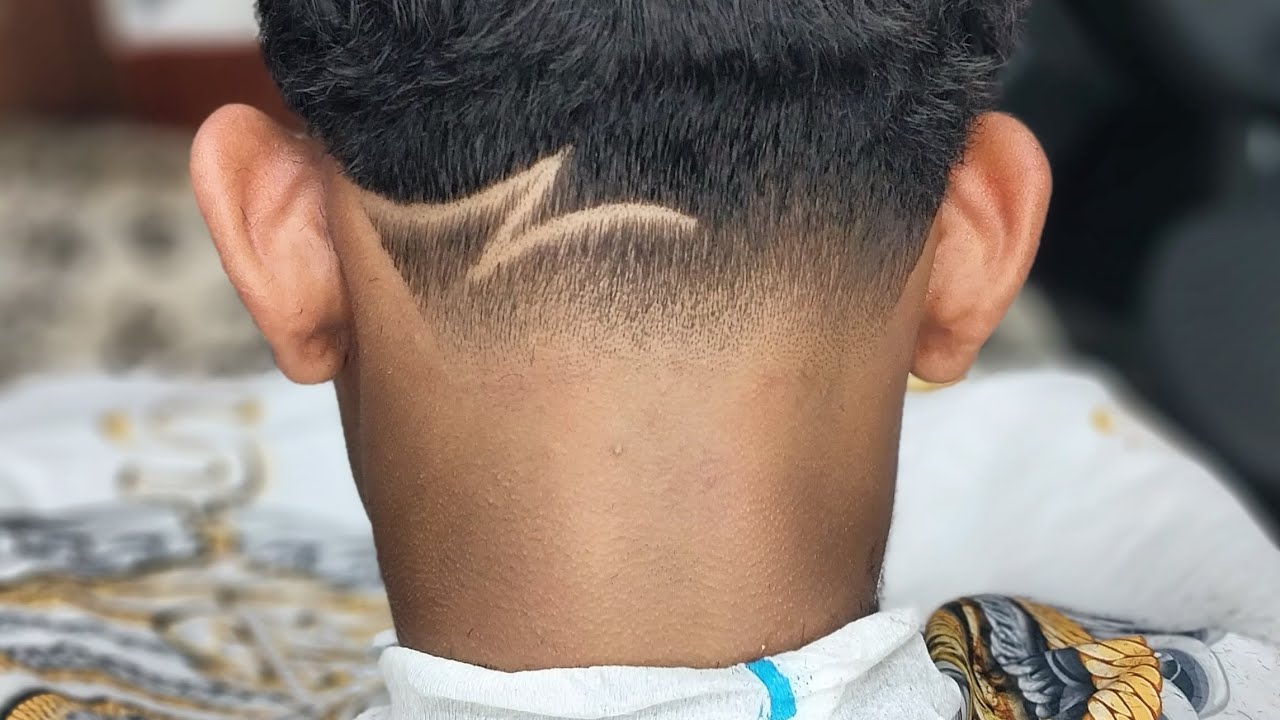 ¿Cómo hacer un taper fade en la parte de atrás con una linea? - YouTube