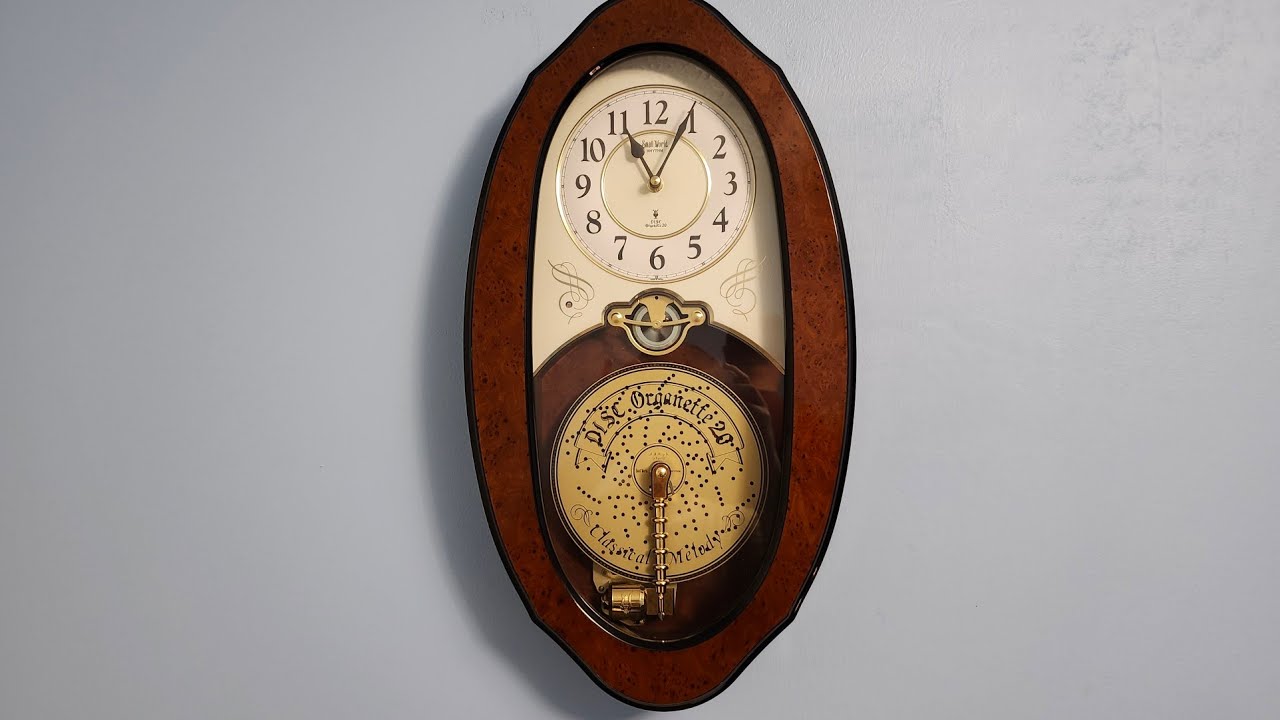 Rhythm "Prestige Music Box" Musical Wall Clock (4MH773-R06) - YouTube