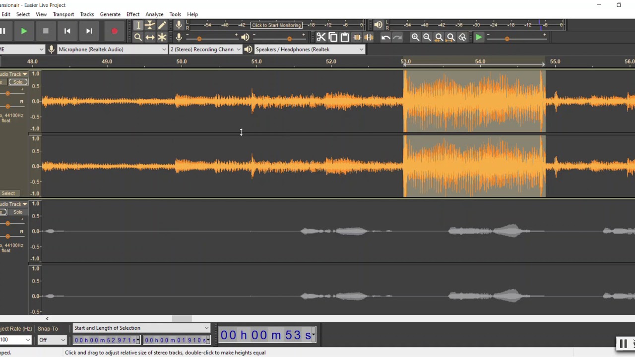 Audacity 101 - 20. Bass and Treble Effect - YouTube