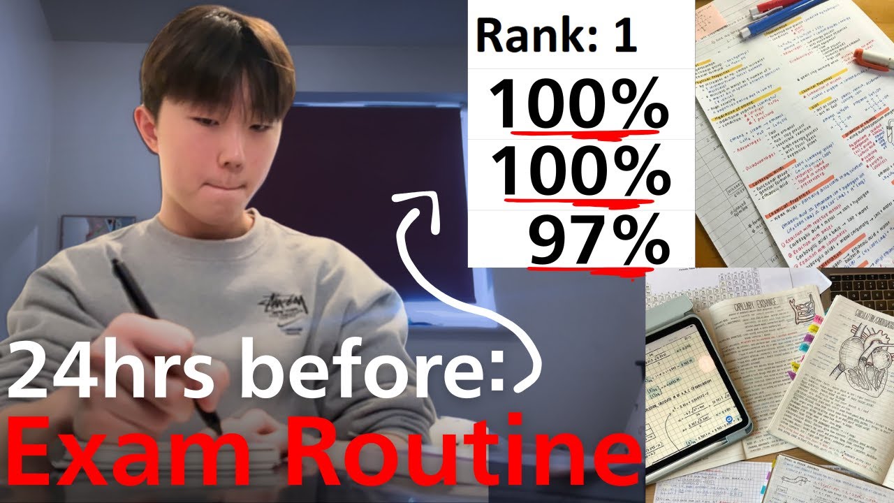 Exam Tomorrow? Copy this PERFECT study routine (easy A**) - YouTube