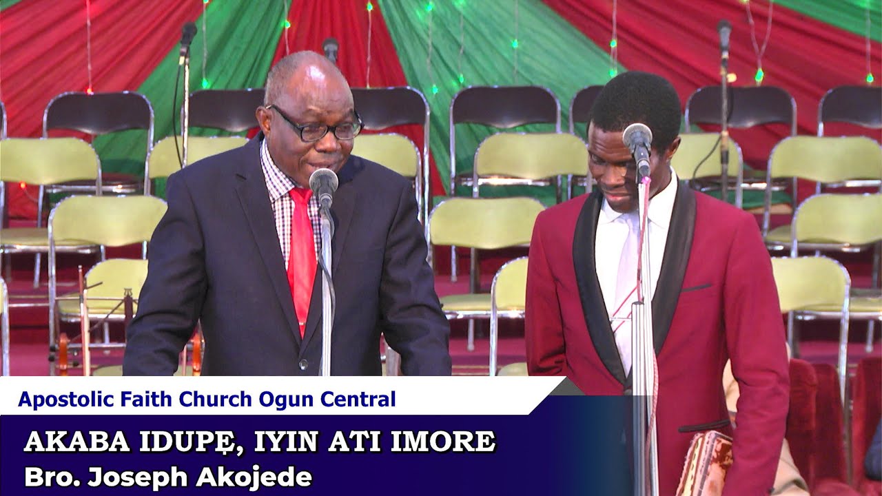 Morning Devotional Service 29-12-2024. Apostolic Faith Church Ogun ...