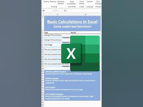 Text function secrets for Excel beginners - YouTube