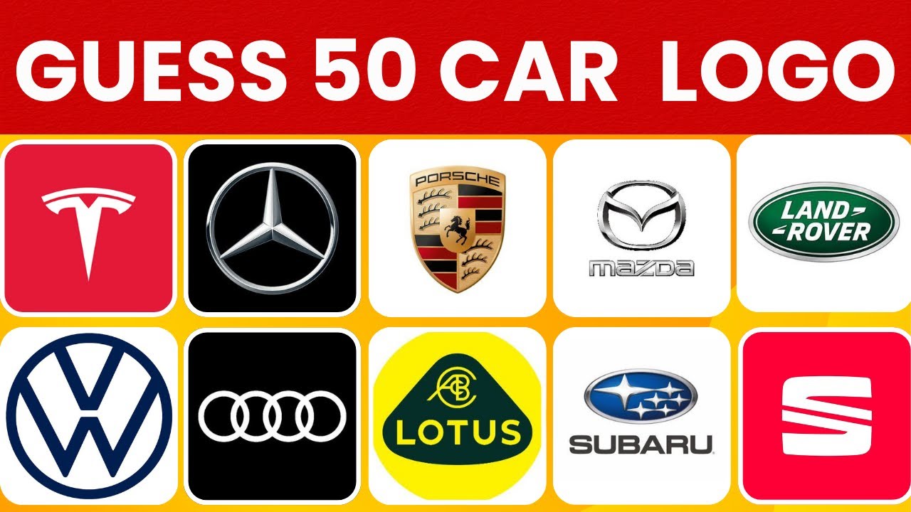 Guess The Car Brand Logo Quiz | Can You Guess 50 Car Logos? - YouTube
