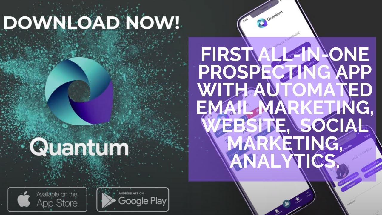 Quantum App-First All-in-One App with Automated Email Marketing,Website ...