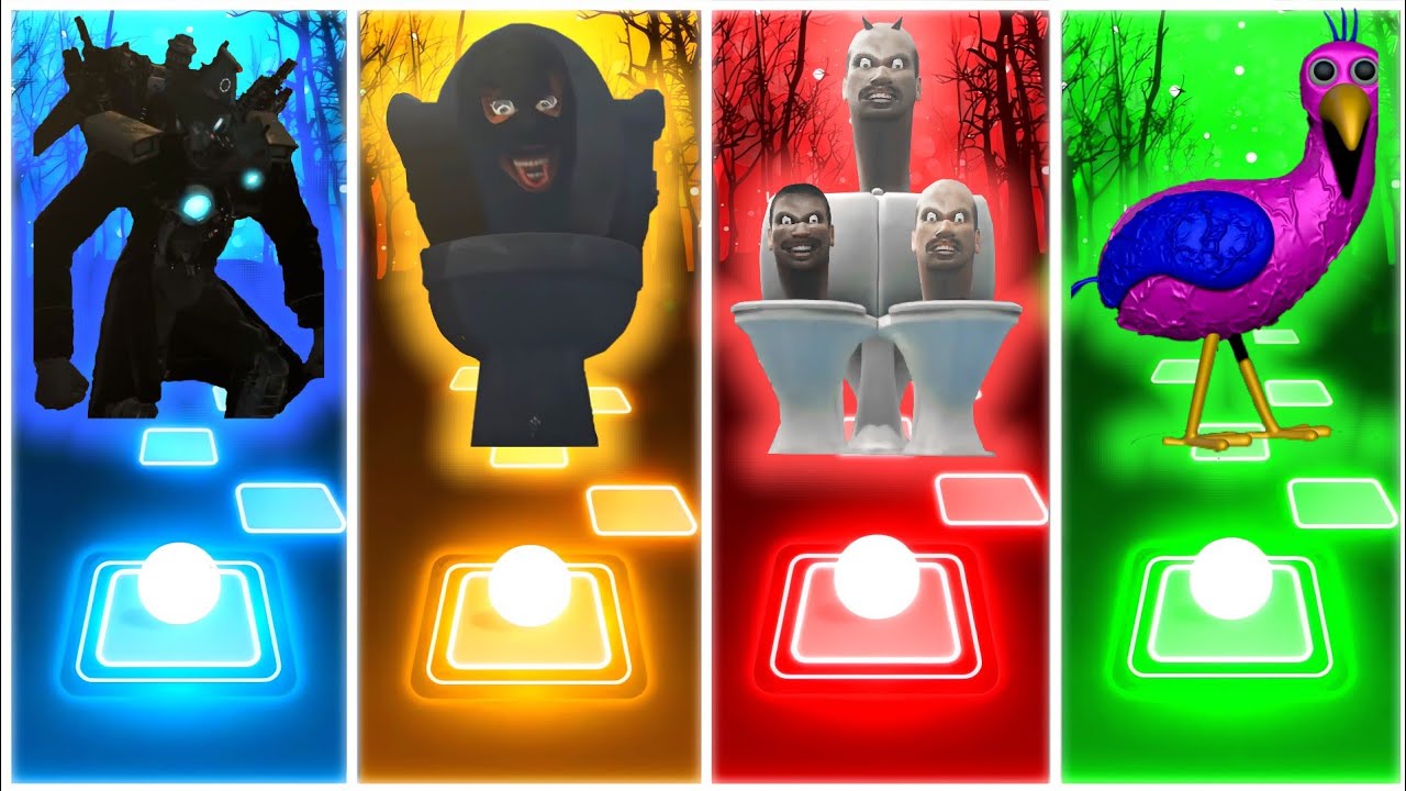 💯Titan Cameramen 🦃Vs Toilet Bandit 🎉Vs Skibidi Trio Vs Opila Bird - YouTube