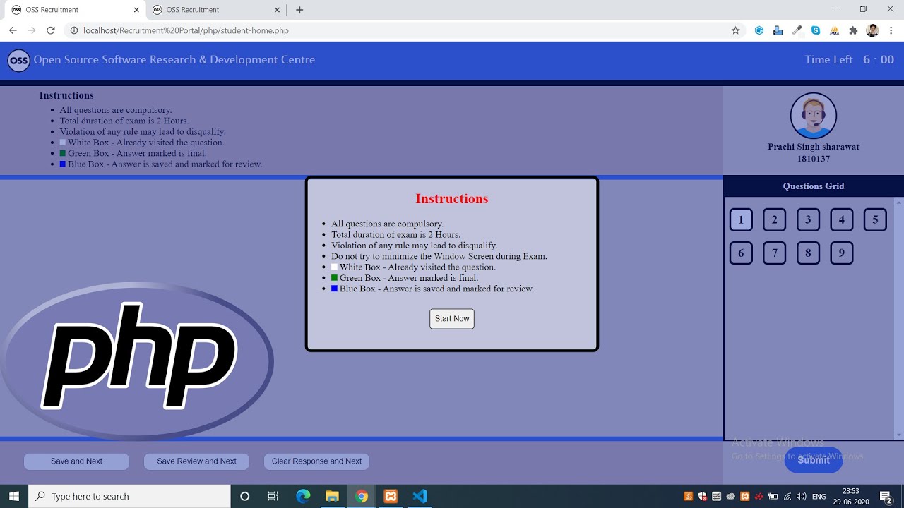 Examination Portal Project using PHP, HTML, CSS, JS, SQL With Admin ...
