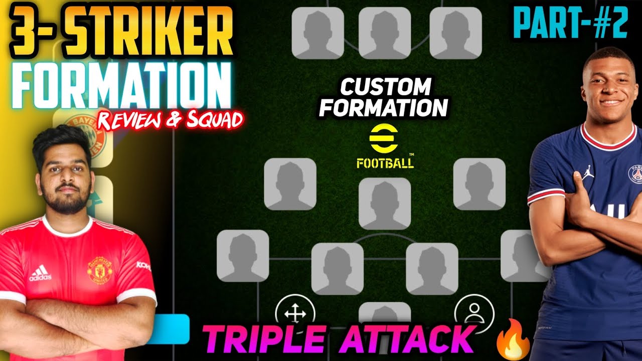 3 CF Custom Formation Review E-FOOTBALL 24😱 | Part-2 | Triple Attack🔥 ...