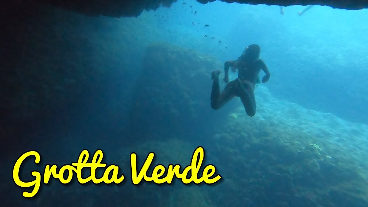 L'incantevole Grotta Verde - Marina di Andrano - Salento Apulia - GoPro ...