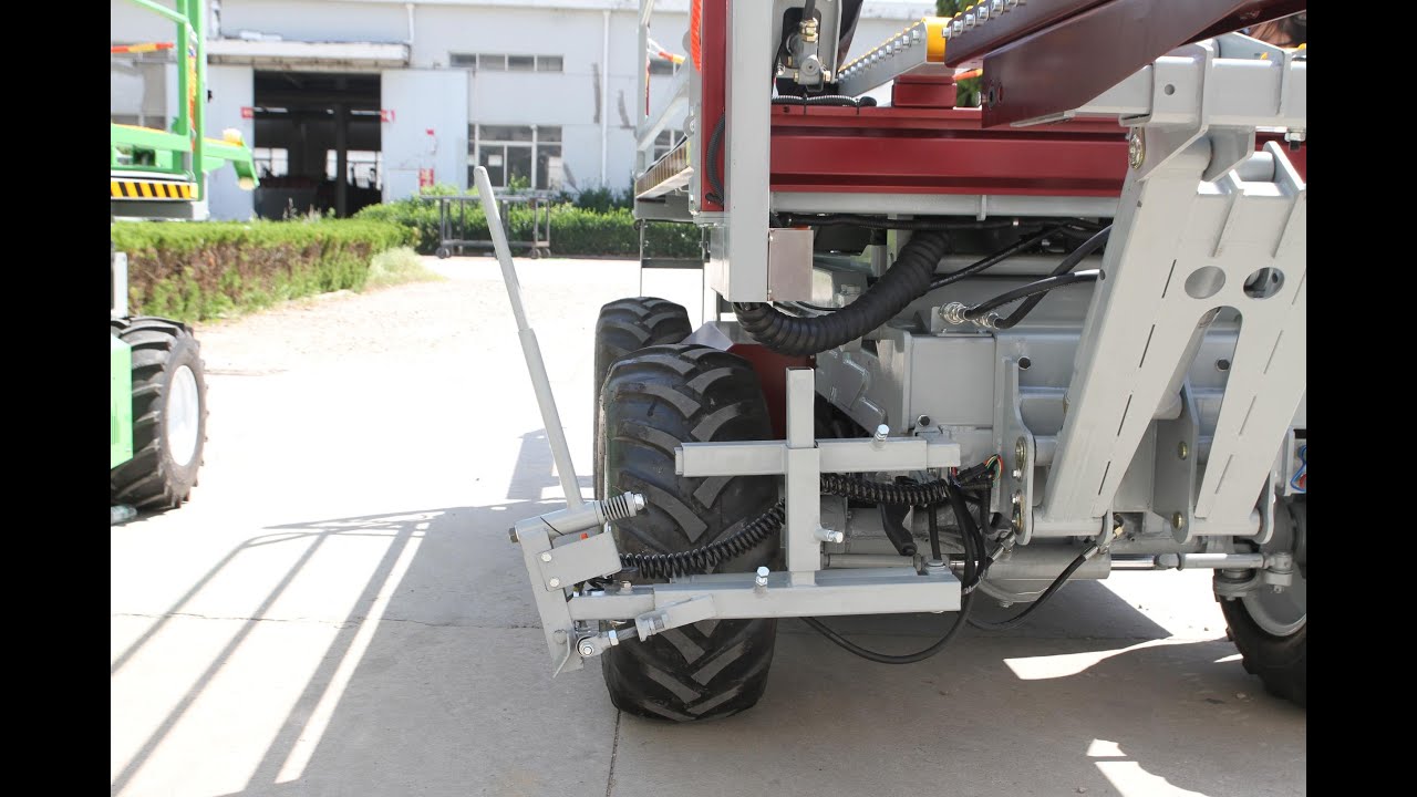 Diesel Engine Orchard Work Platform - Auto Steering Test - YouTube