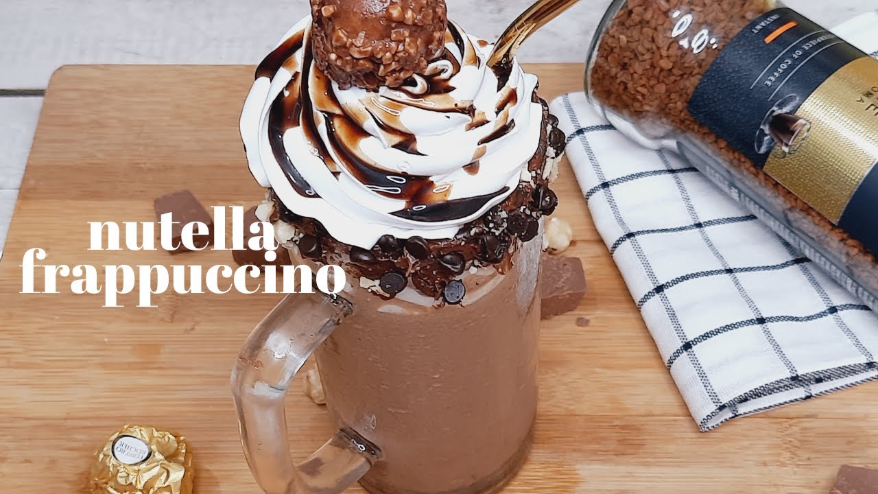 Hazelnut | Nutella Frappuccino Recipe | Hazelnut Frappuccino | कोल्ड ...