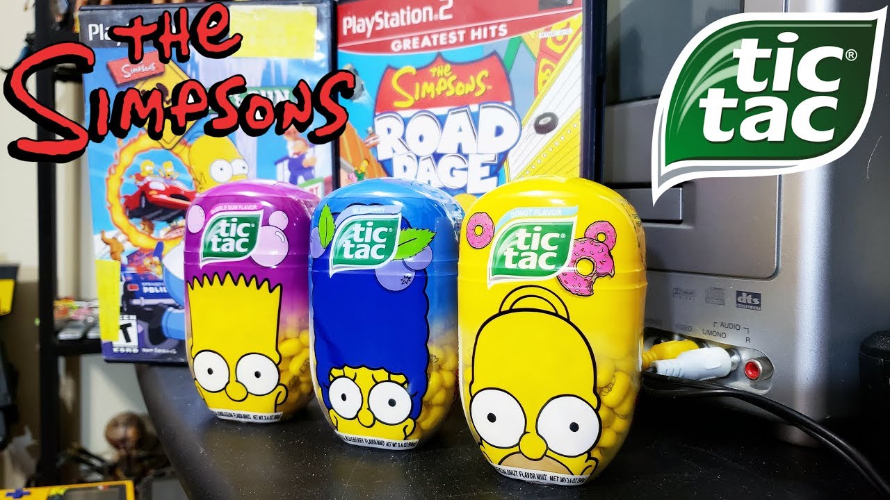The Simpsons Tic Tacs Taste Test & Review - YouTube
