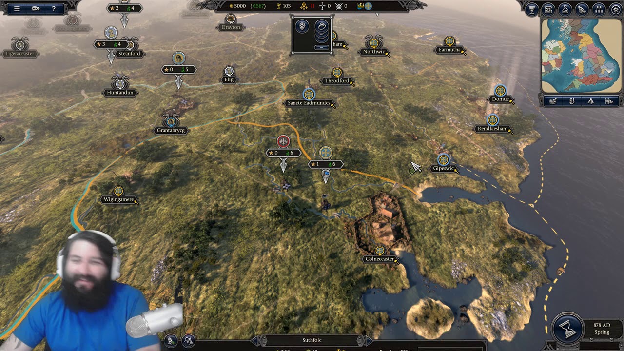 East Engle Campaign Total War Saga: Thrones of Britannia Gameplay #1 ...
