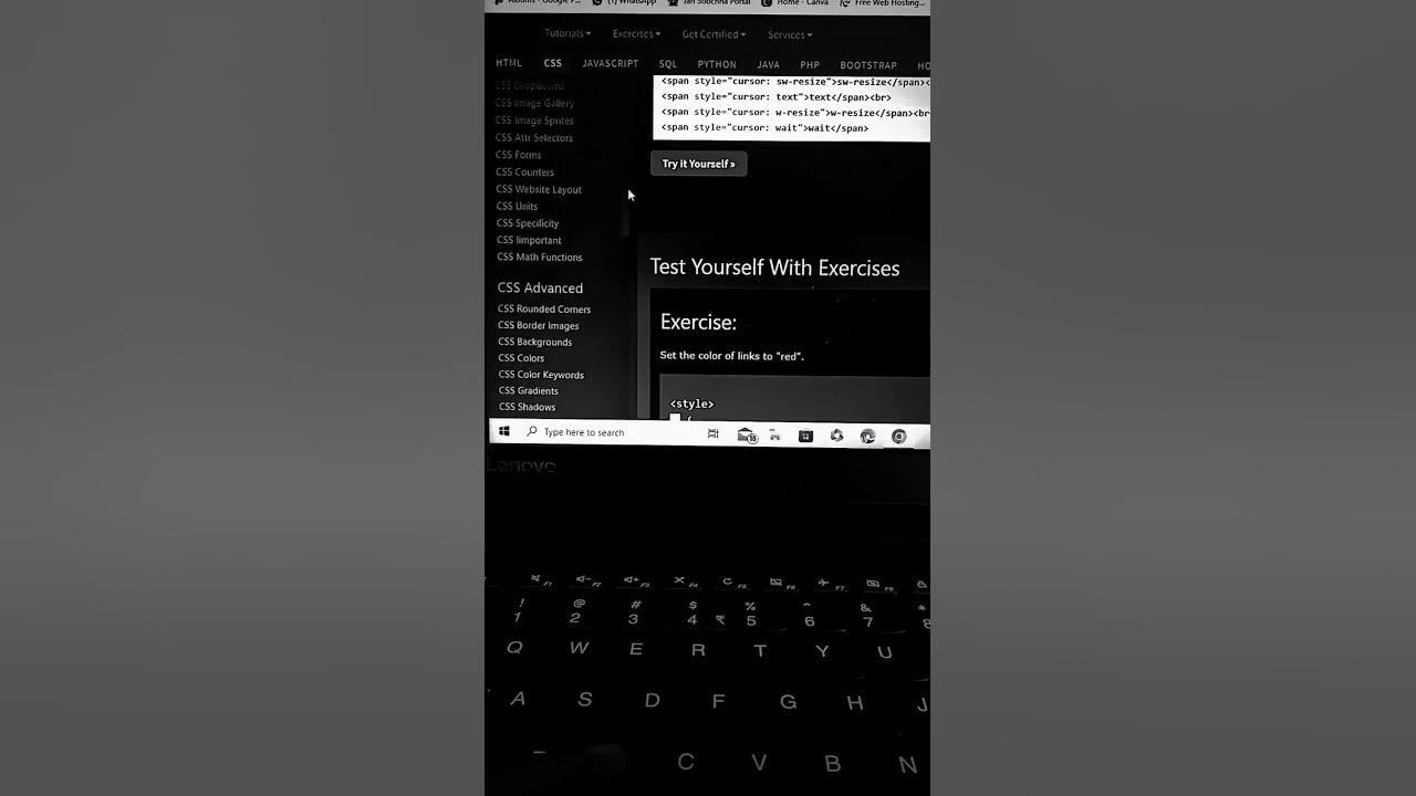 Css Tutorials Free W3schools Webdevelopment Csstutorial Youtube