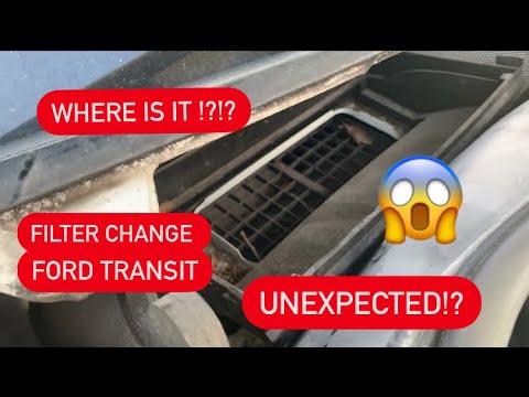 How to replace air & cabin filter for a Ford Transit ! With a ...