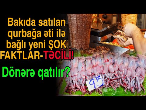 Bakıda satılan qurbağa əti ilə bağlı yeni detallar ÜZƏ ÇIXDI - Dönərə qatılır?
