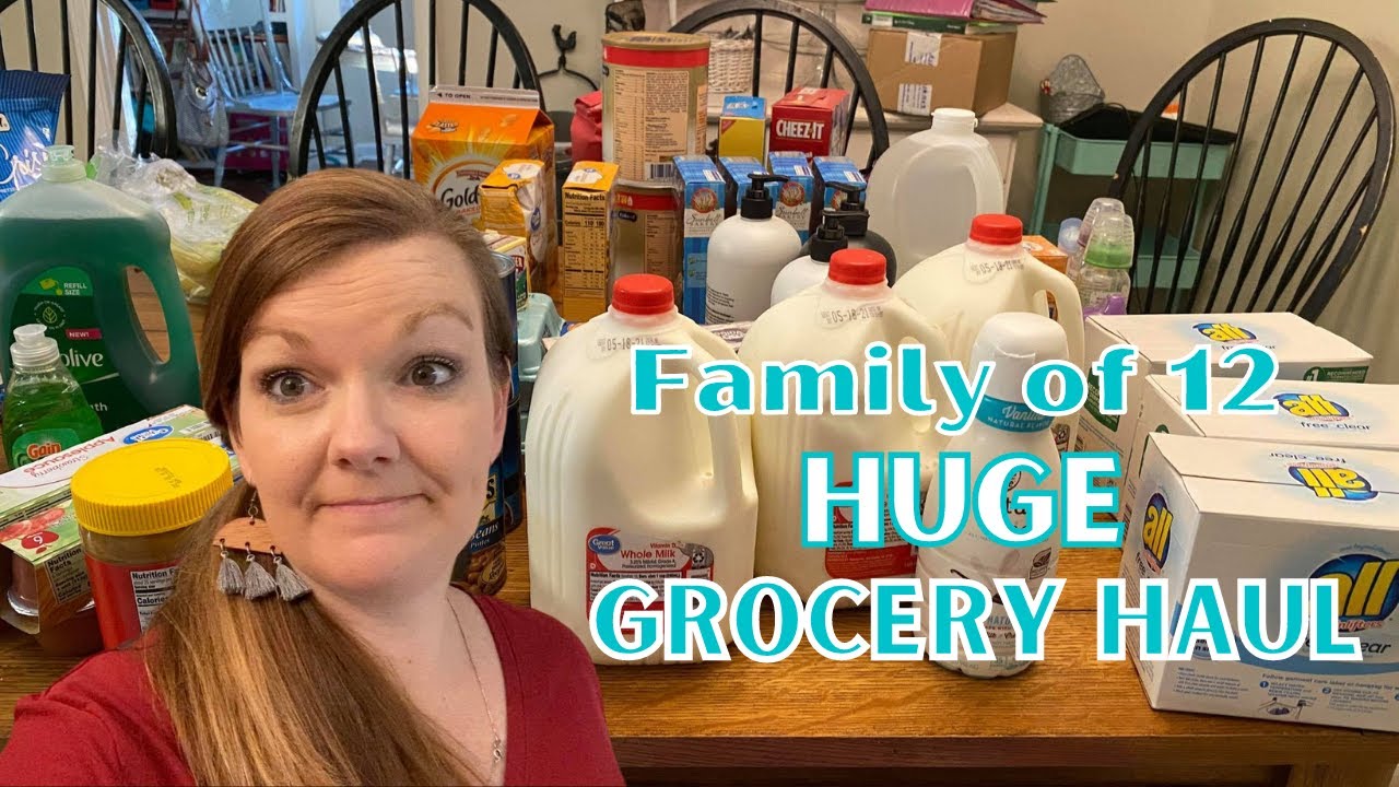 Large Family Grocery Haul || Family of 12 Grocery Haul - YouTube
