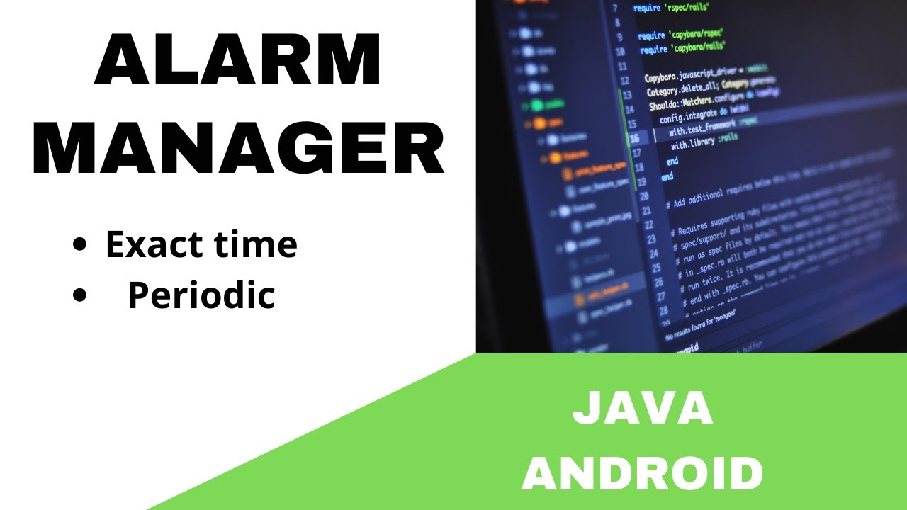 ANDROID ALARM MANAGER TUTORIAL IN JAVA YouTube ANDROID ALARM MANAGER TUTORIAL IN JAVA YouTube