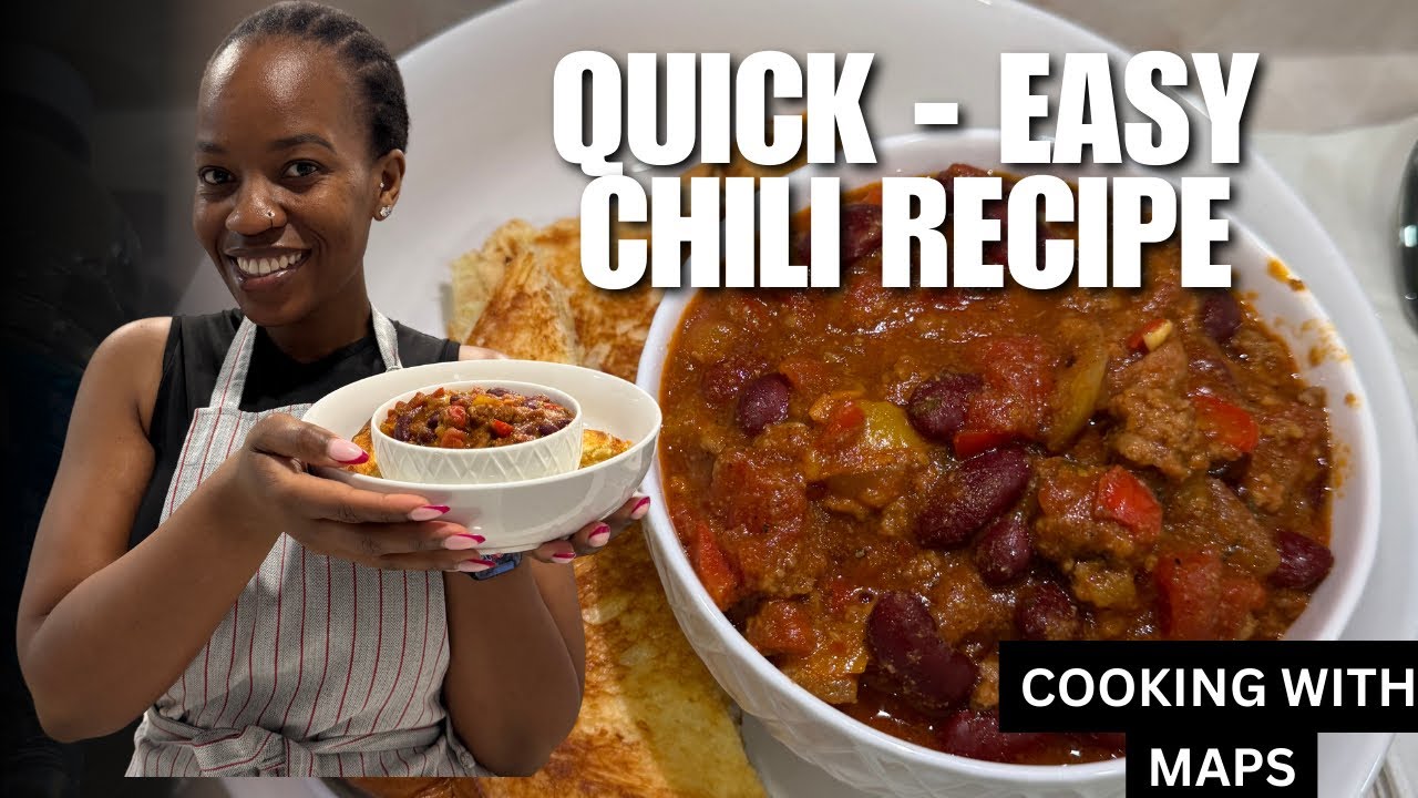QUICK EASY CHILI RECIPE || COOKING WITH MAPS || SOUTH AFRICAN LIVING IN THE USA - YouTube