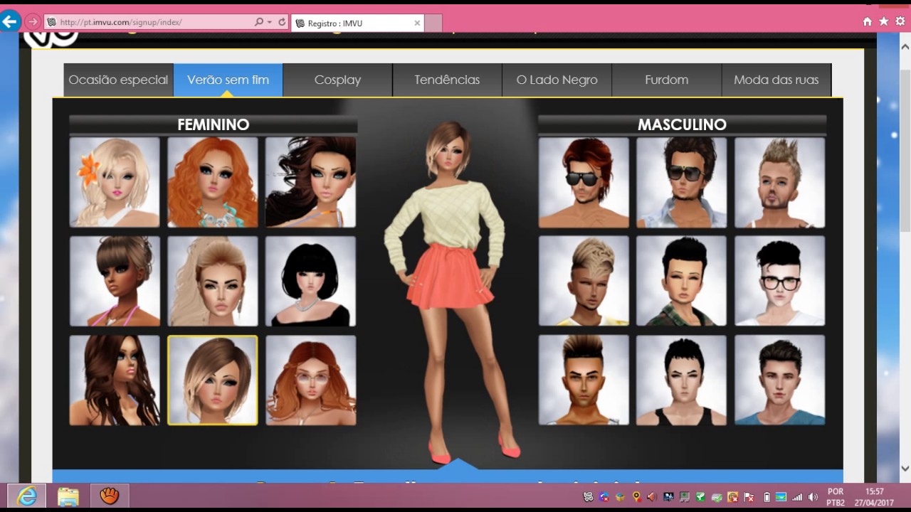 Como fazer Registro Imvu ... - YouTube