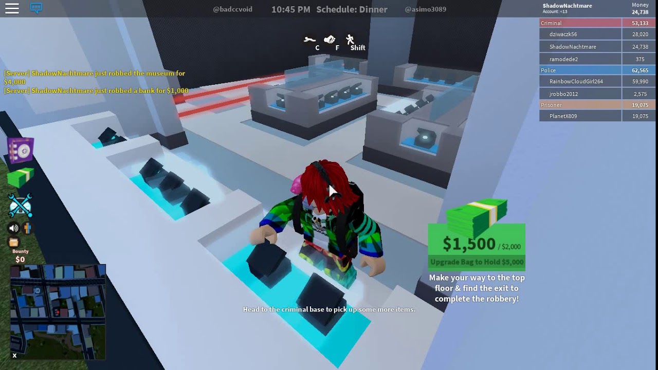 playing jailbreak on roblox (with cheats) part 2 - YouTube