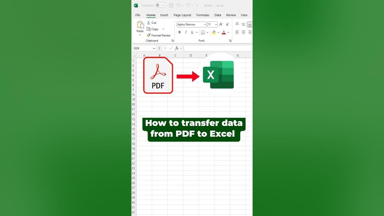 How to Convert PDF files into Excel #excel #spreadsheetmagic #microsoftexcel #visualbasics - YouTube