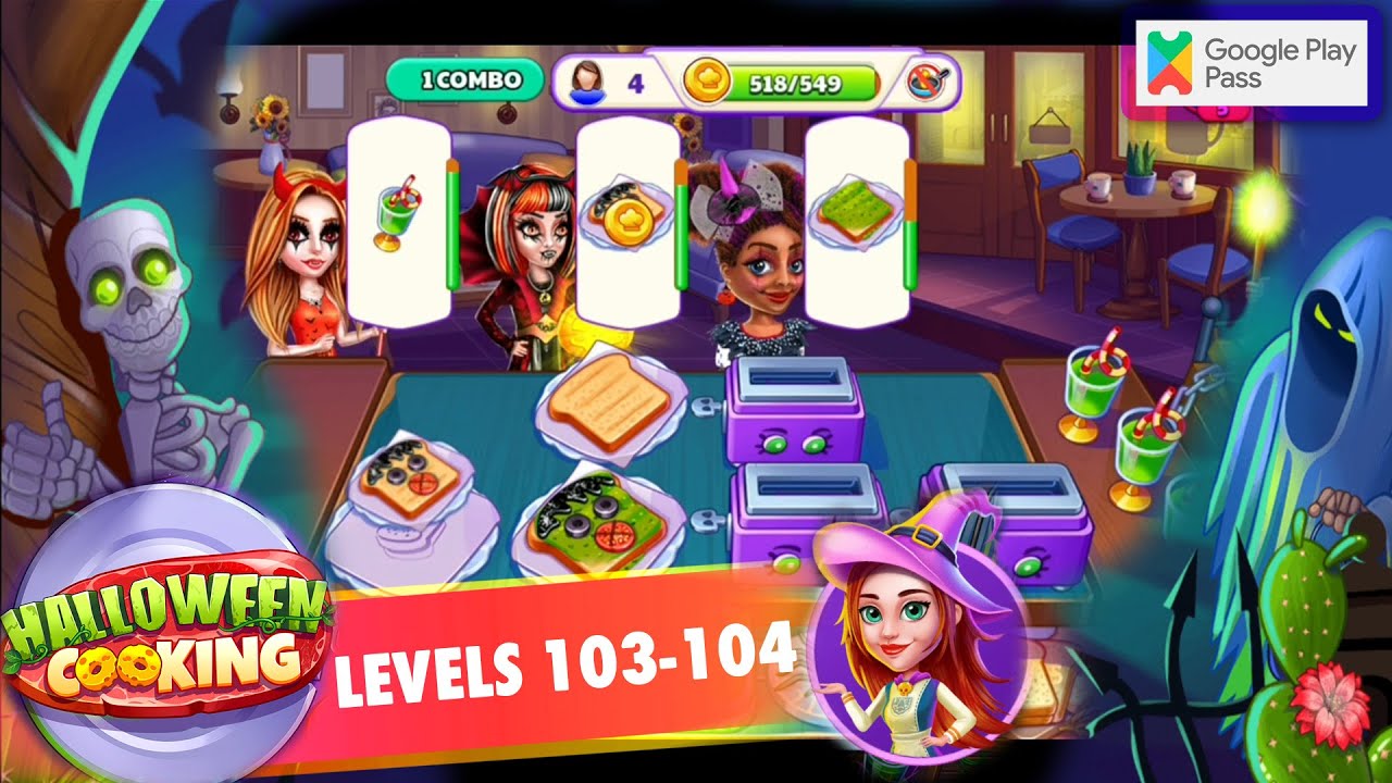 Google Play Pass: Halloween Cooking Game - Gameplay Levels 103-104 ...