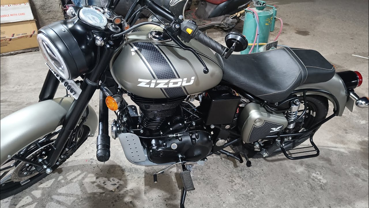 Royal Enfield Bullet Electra 350 fully Modified in Khan spray painting ...