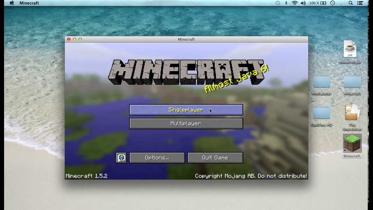 Comment installer un mod minecraft sur mac - YouTube