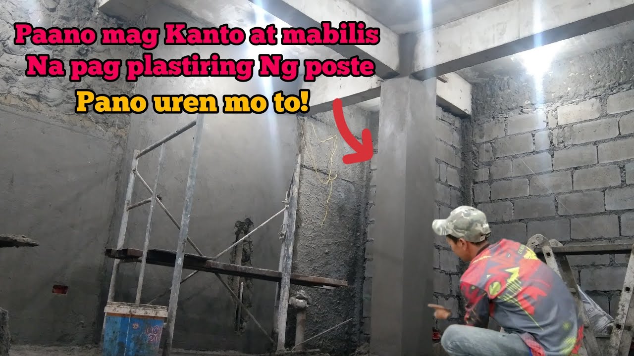 PAANO MAG KANTO AT MAG PLASTIRING NG POSTE - YouTube