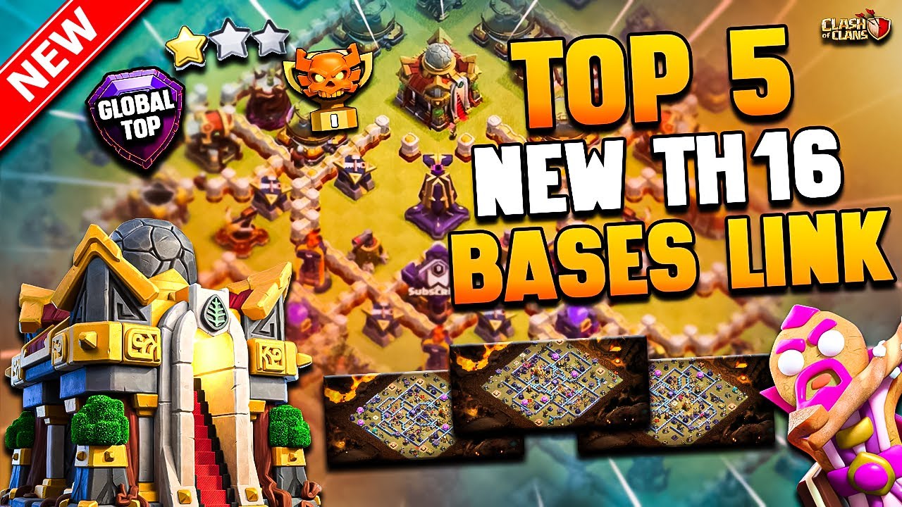 Top 5 New TH16 Bases Link Best TH16 War Base Unbeatable Town Hall Top 5 New TH16 Bases Link Best TH16 War Base Unbeatable Town Hall
