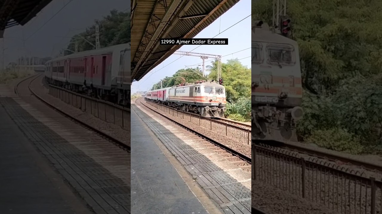 Vadodara WAP 5 with 12990 Ajmer junction - Dadar Express - YouTube
