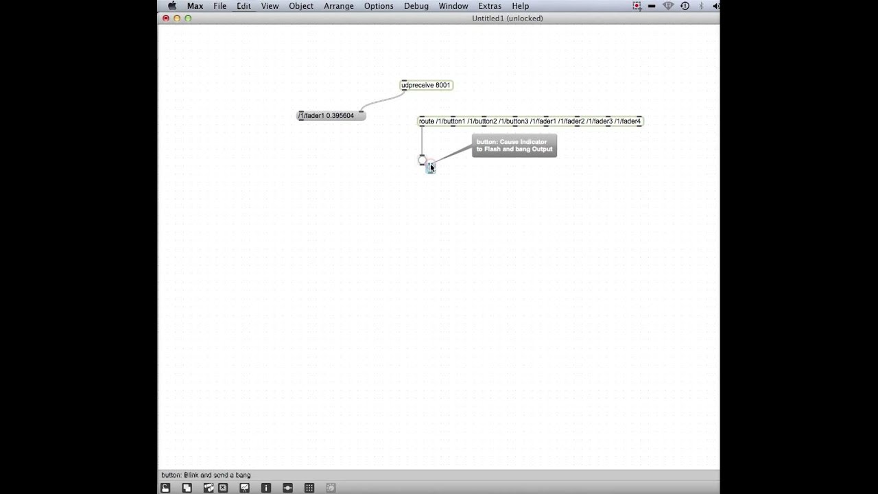 OSC udprecieve osc data - YouTube