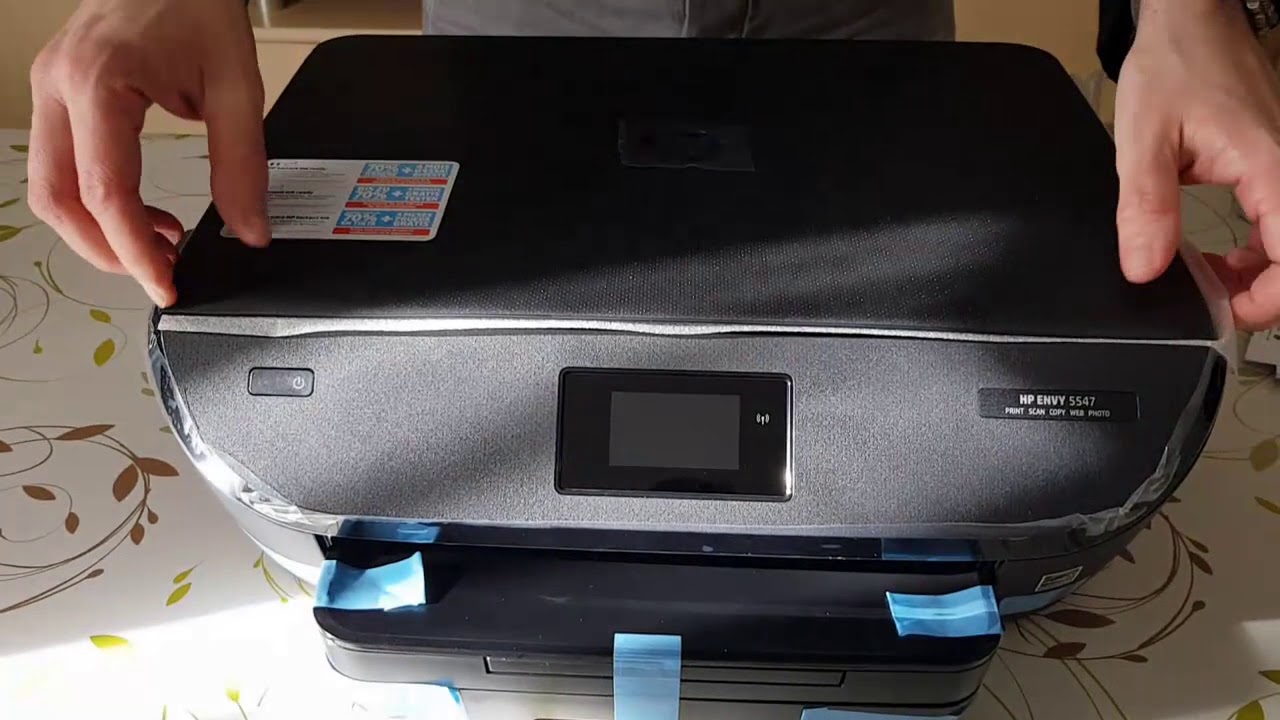 HP Envy 5547 imprimante multifonction jet d'encre unboxing. 🇫🇷🖨 - YouTube