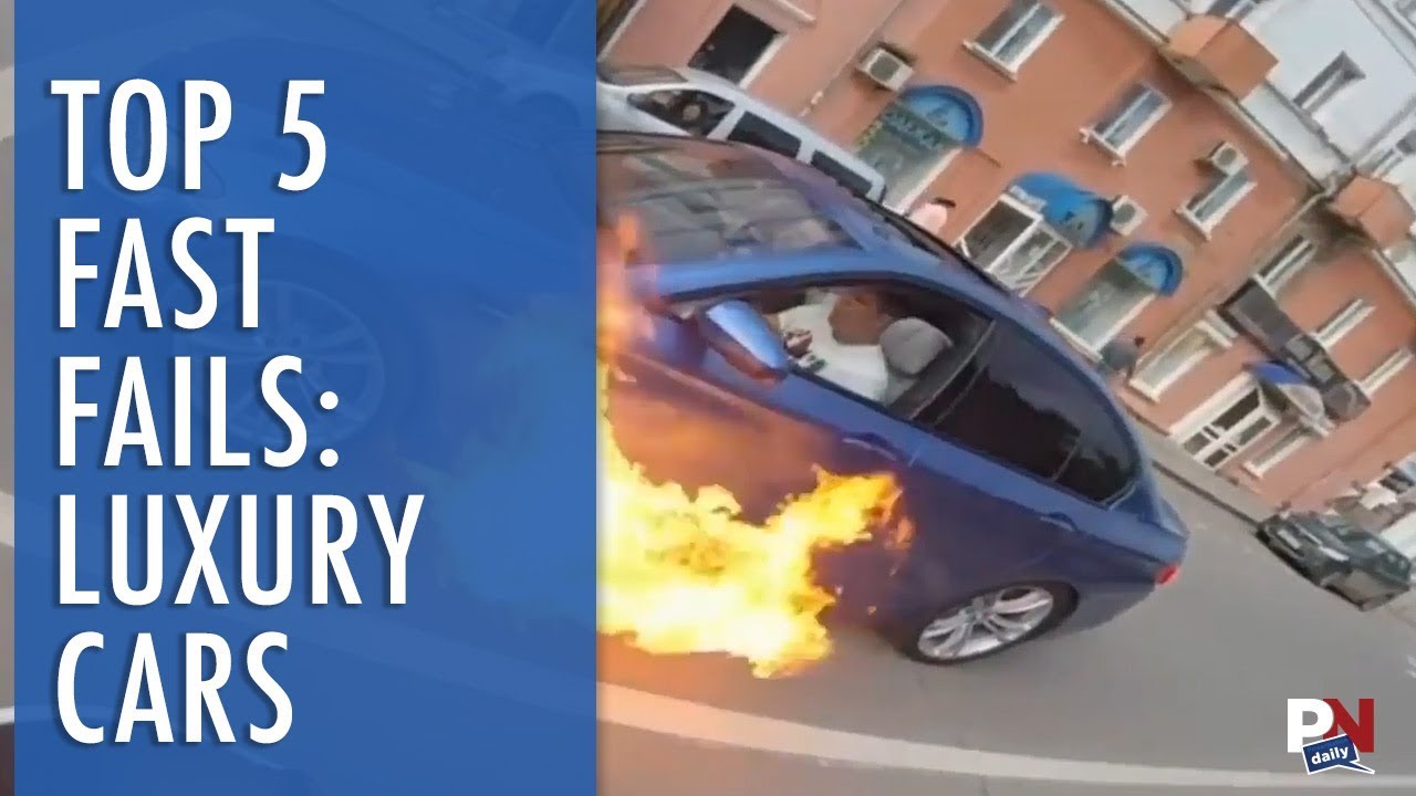 Top 5 Fast Fails: Luxury Cars Edition! - YouTube
