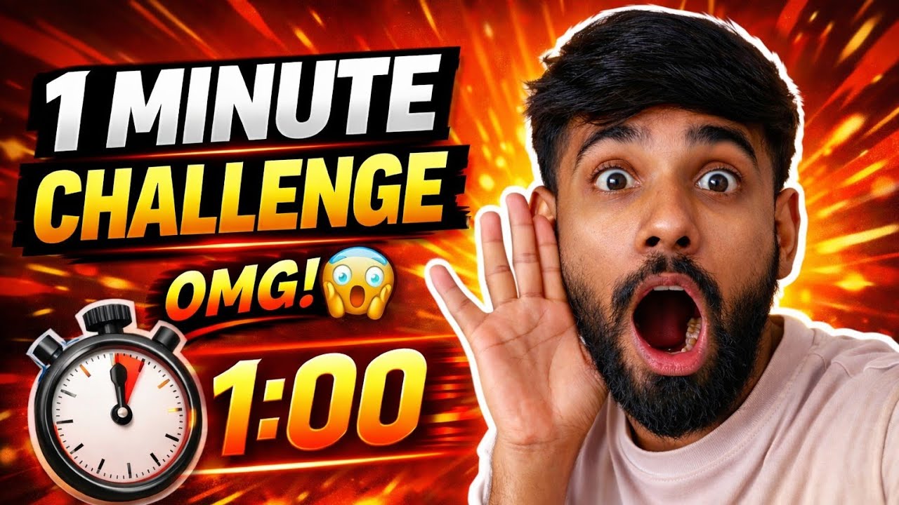 1 minute challenge game 😲😳 | VISHNOIC VLOGS | - YouTube