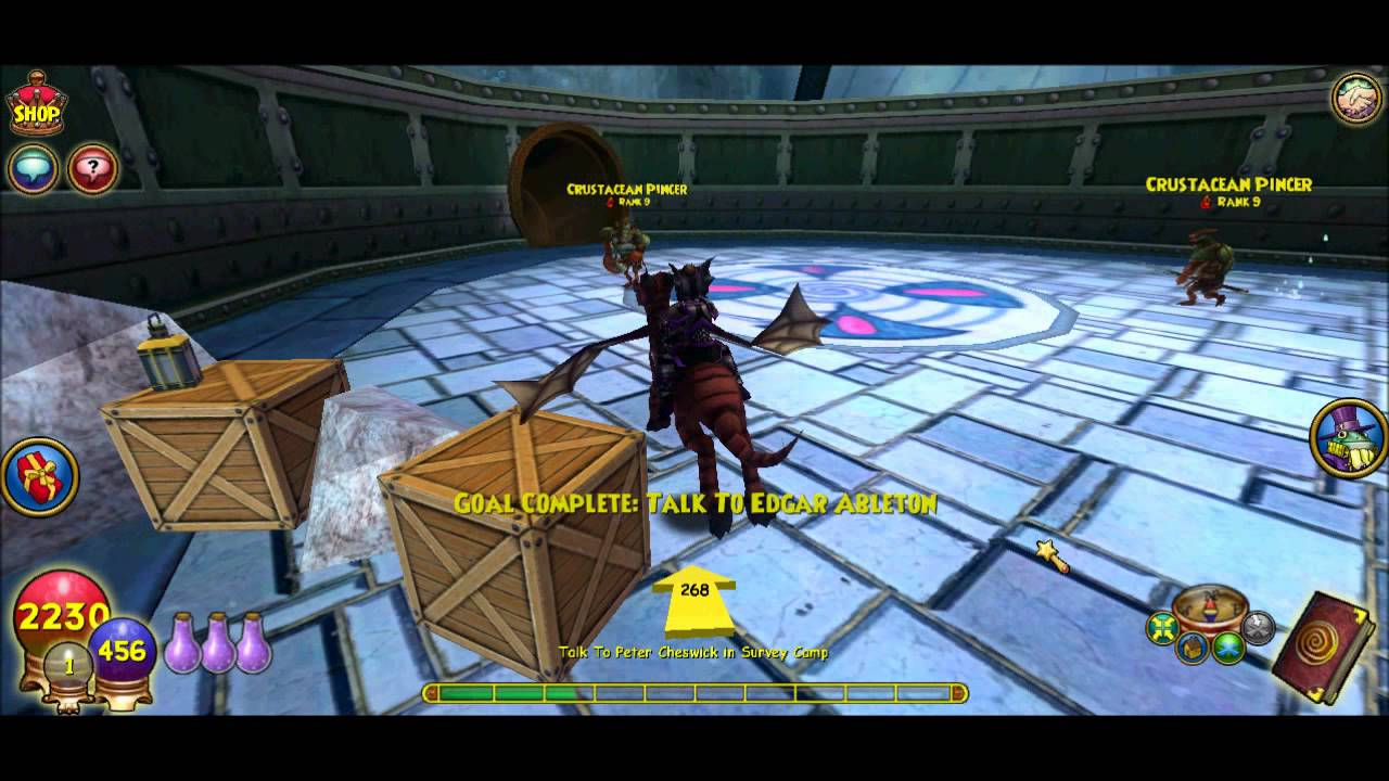 Wizard101: Celestia Walkthrough: Part 1: Crunchy Crabs w/ Kayla - YouTube