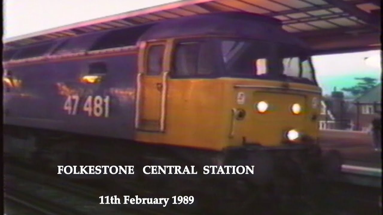 BR in the 1980s Folkestone Central Station on 11th February 1989 - YouTube