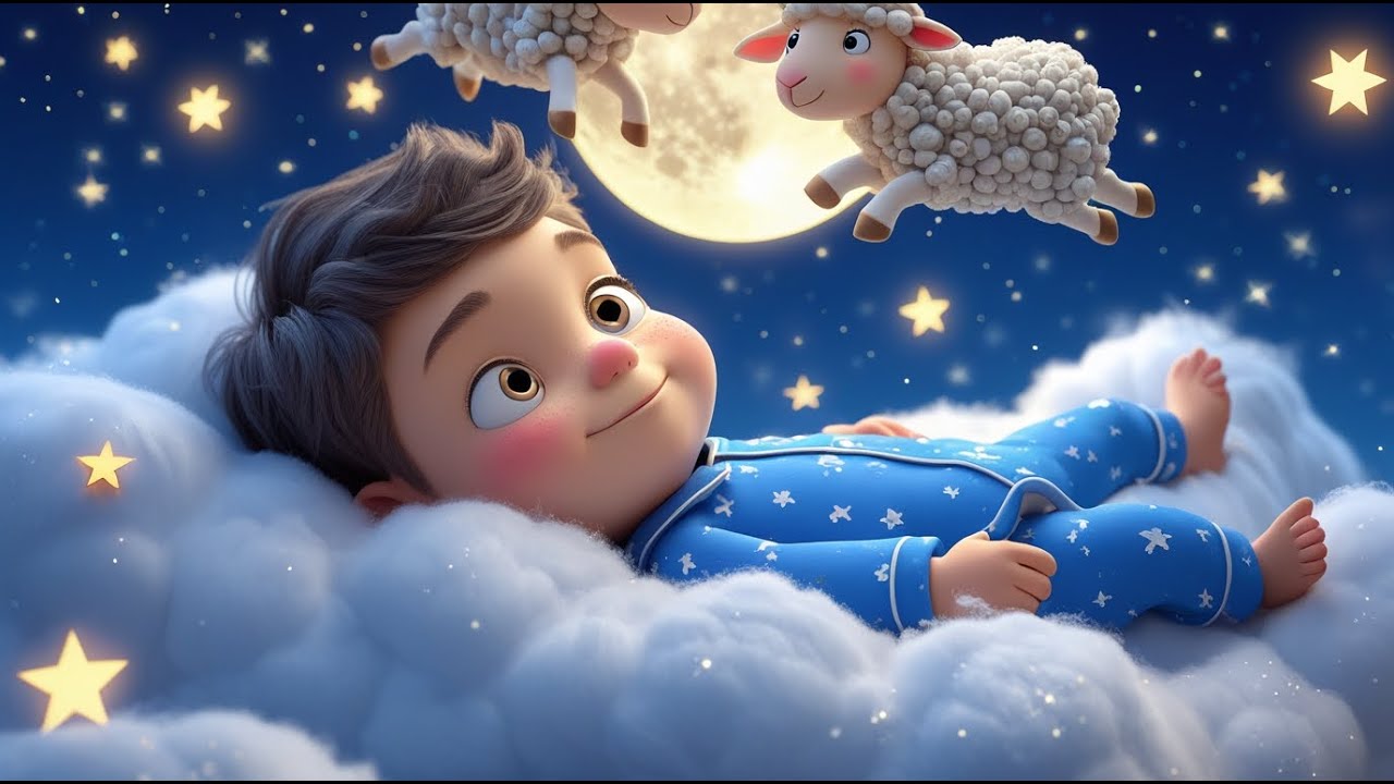 Counting Sheep Sleepy Night Song | Bedtime Lullaby for Kids | Relaxing ...