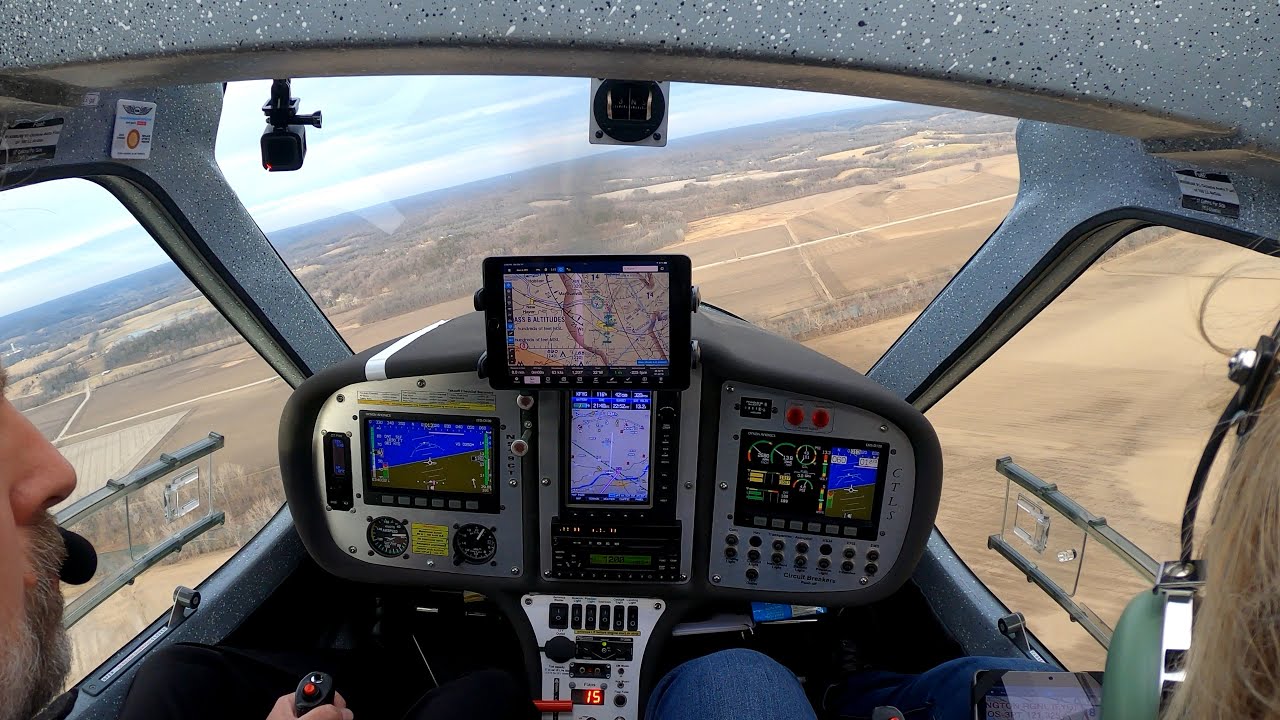 Flight Design CTLS - Local Flight, Wing Camera, Touch-n-Go - YouTube