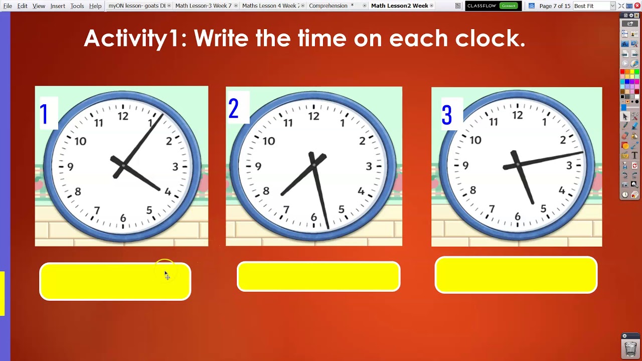 Telling time to the nearest minute - YouTube