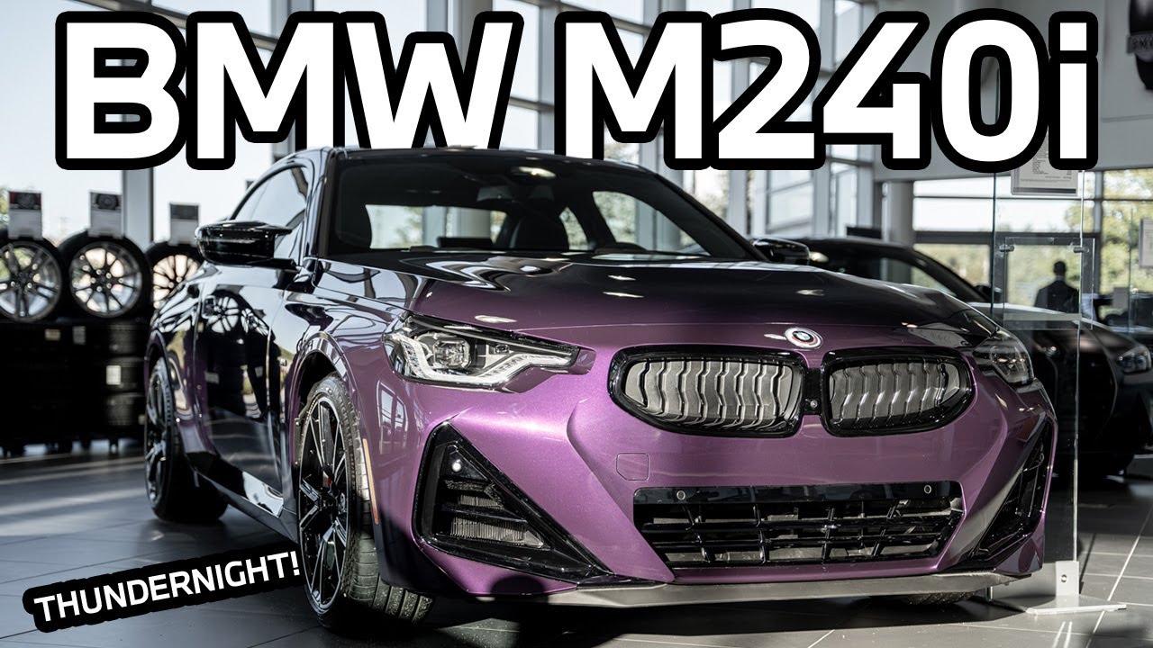 2023 BMW M240i LCI Thundernight Metallic Walk Around - YouTube
