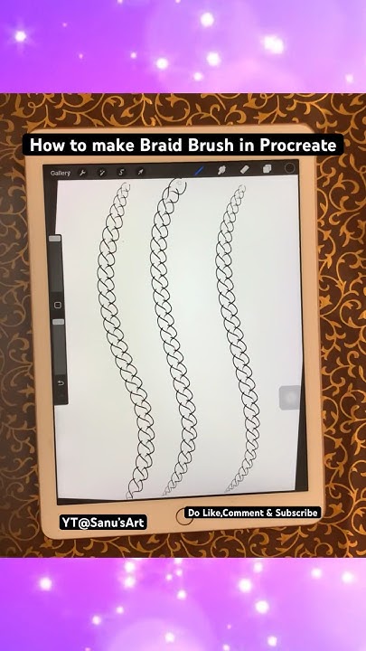 How to make Braid Brush in Procreate #shorts - YouTube